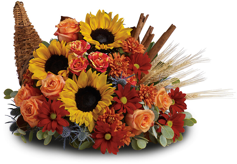 Classic Cornucopia arranged by a florist in Burr Ridge, IL : Bud's Flowers