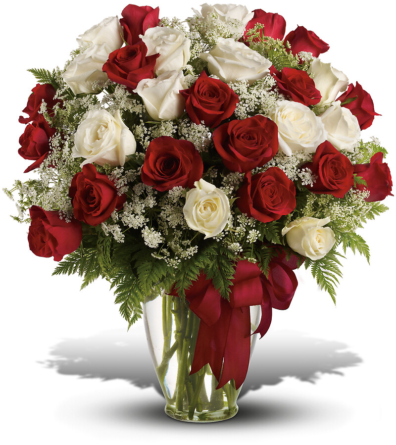 Love's Divine Bouquet - Long Stemmed Roses arranged by a florist in ...